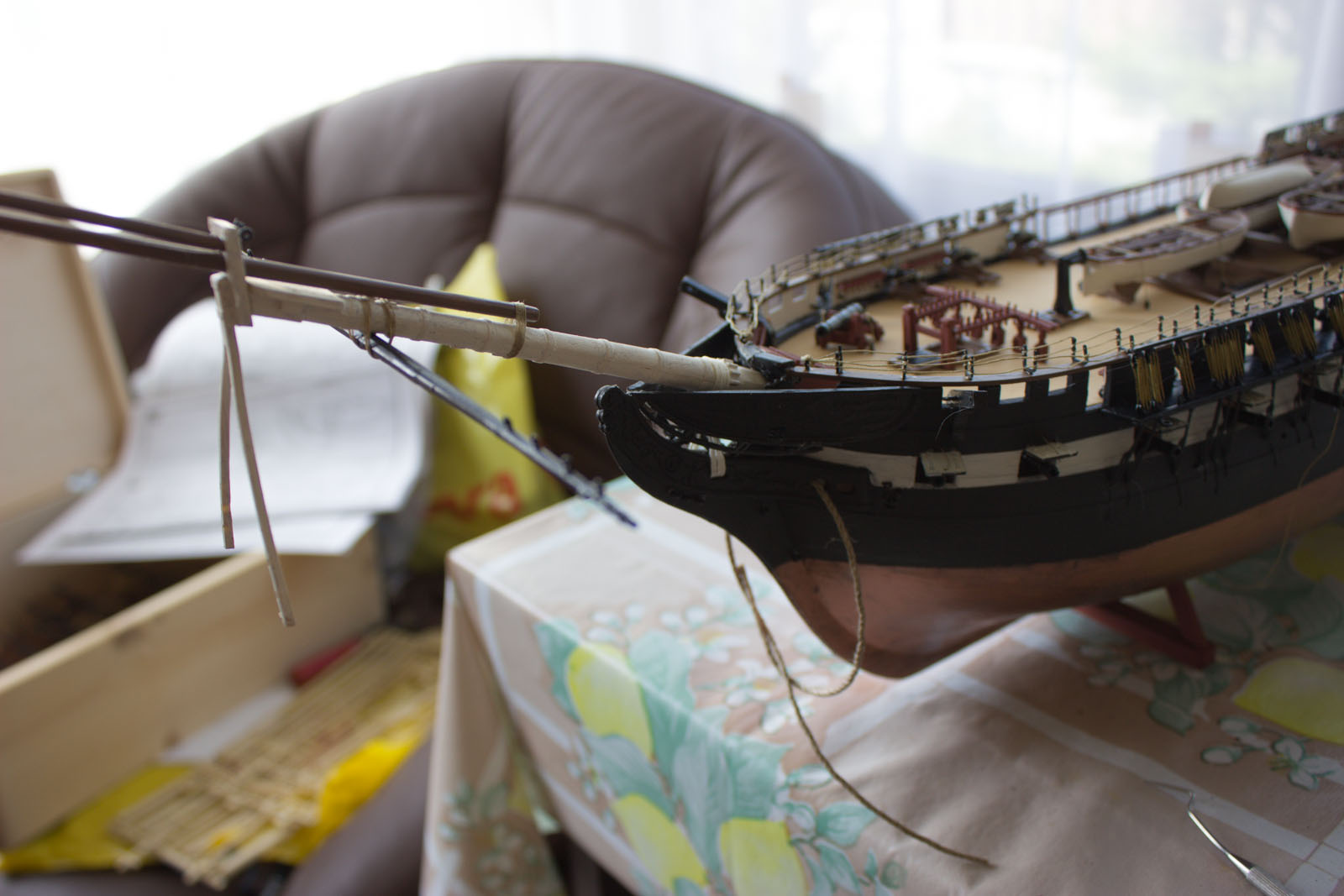 Sailing Ship Models: USS Constitution - The Bowsprit