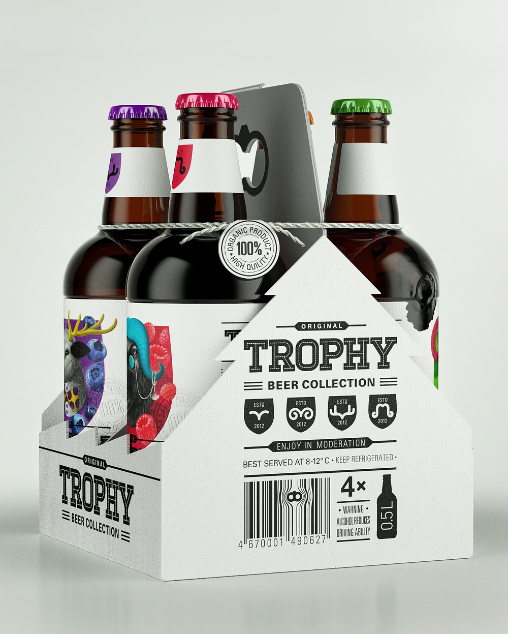 Trophy Beer on Packaging of the World - Creative Package Design Gallery