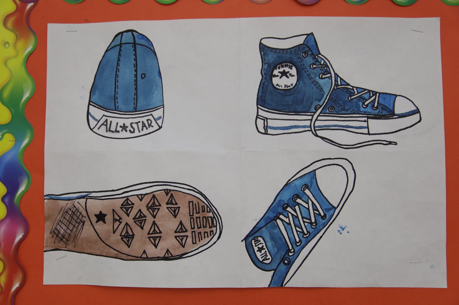 Holy Trinity Art Education! TK-8th: 7th Grade Drawing Your Shoe from ...