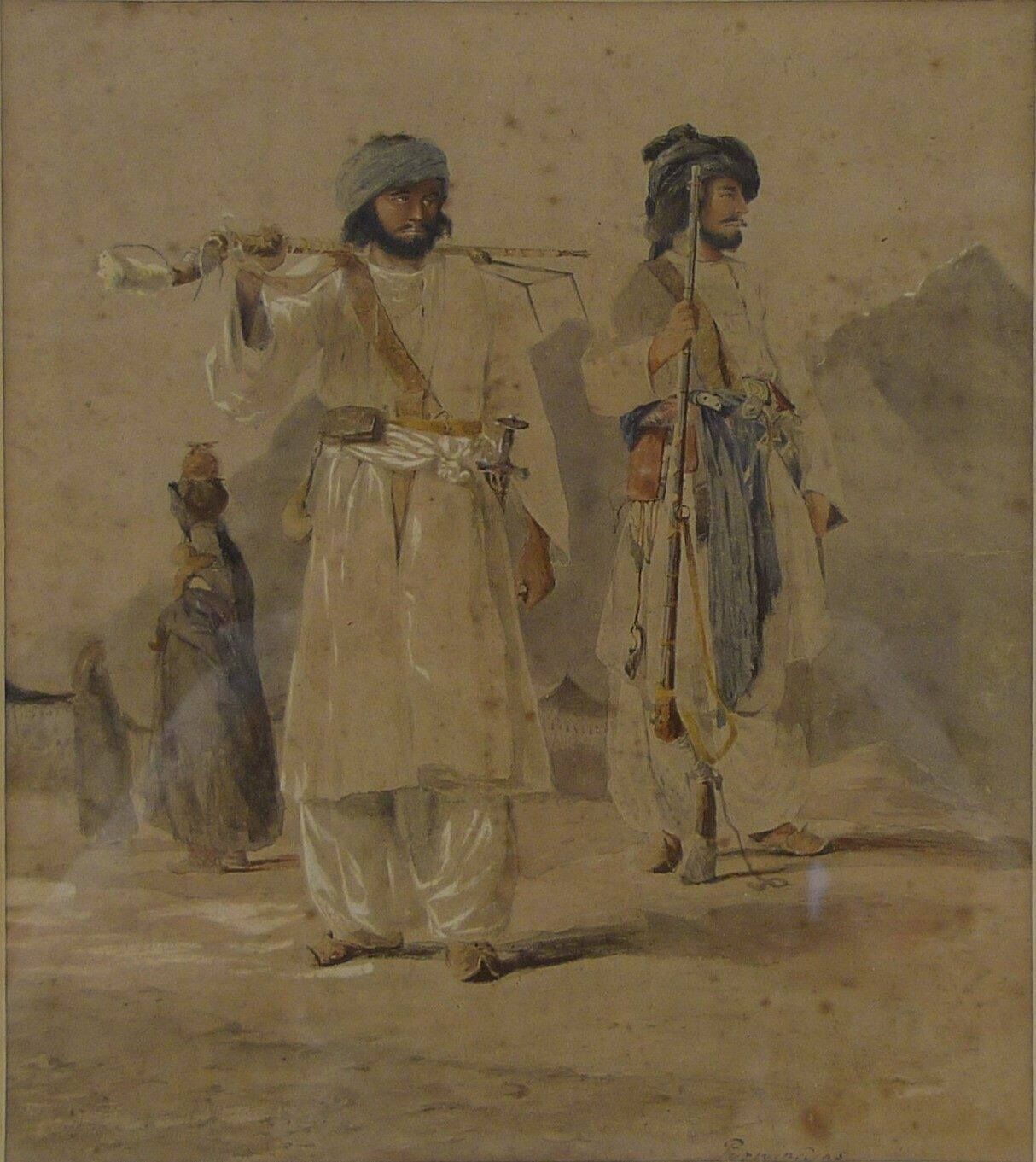 Paintings by General Walter Fane depicting Pashtuns | History of Pashtuns