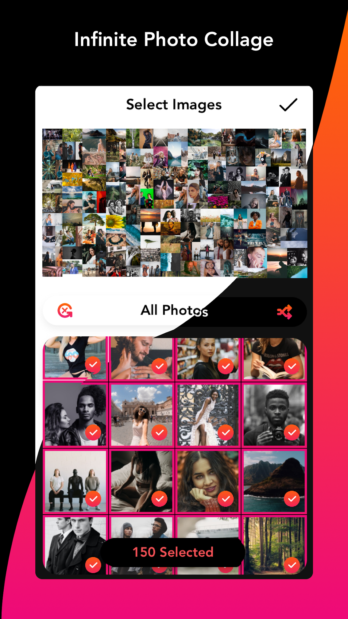 Infinite Photo Collage