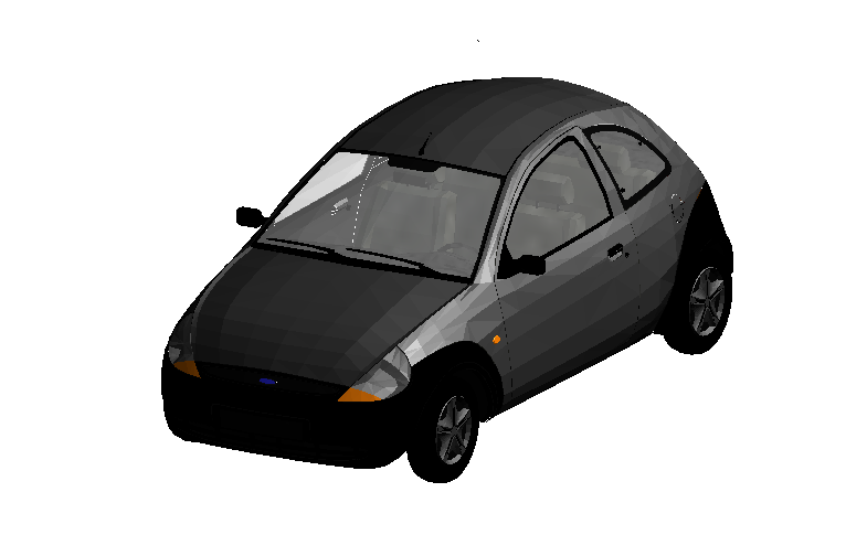 Ford KA 1996 em Revit - Famílias Revit