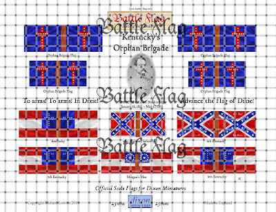 New Official Dixon Miniatures Wargame Flags from Battle Flag |Battle Flag