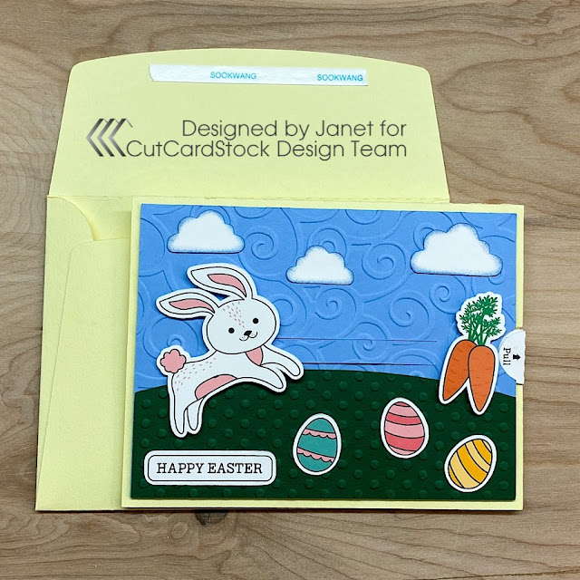Bunny Slider Card for Easter - SugarShine Designs
