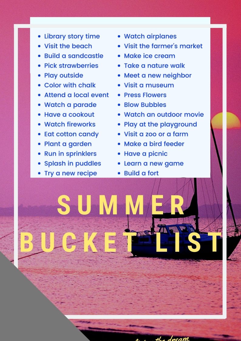 The Best Summer Ever: Bucket List for Families + Tips to Create Your ...