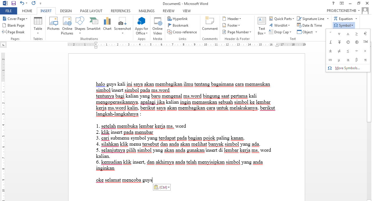 Cara membuat simbol/insert simbol pada ms. word ~ RaweRawe Cara membuat simbol/insert simbol pada ms. word ~ RaweRawe