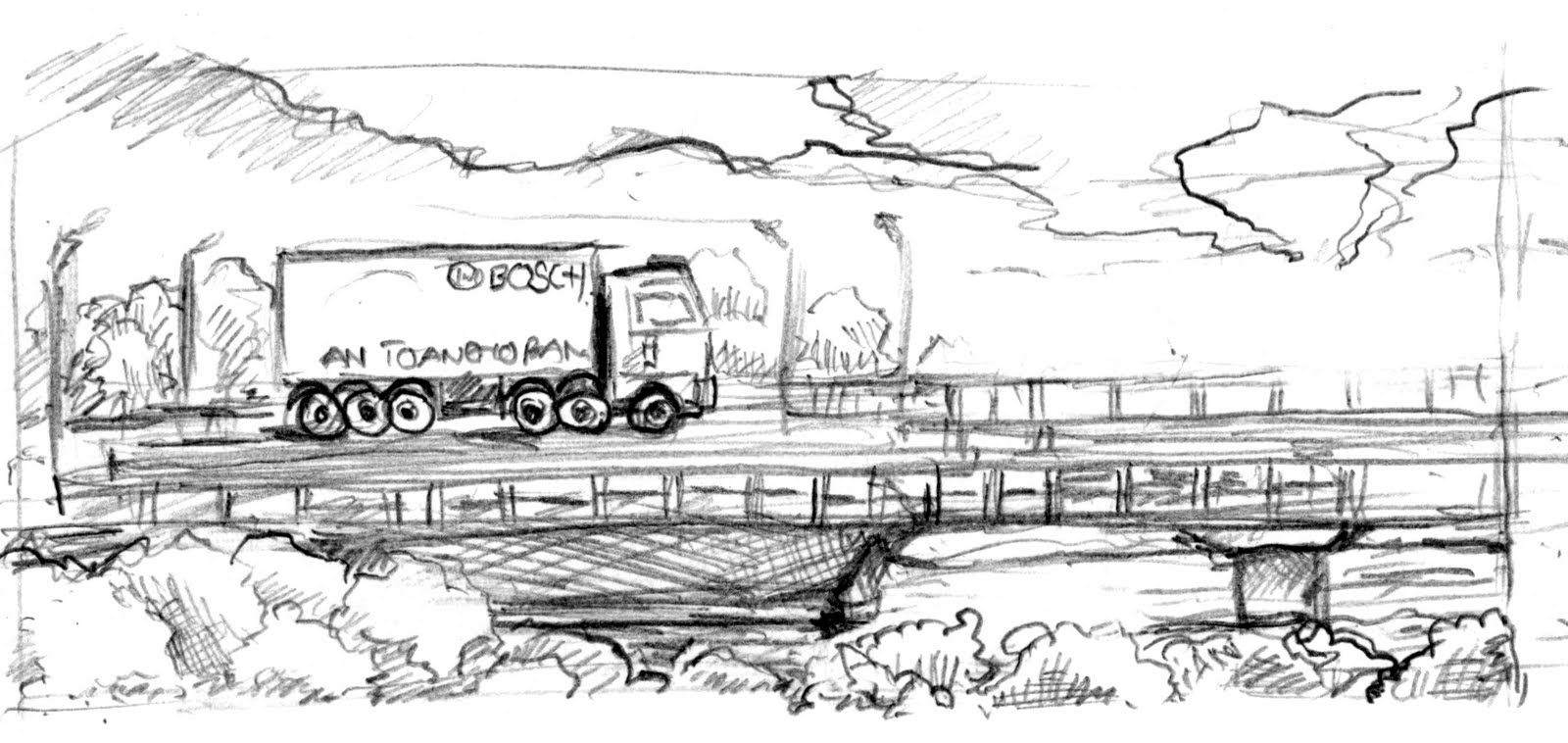 Khuu Tuong - Graphic designer: Bosch roadshow - sketching