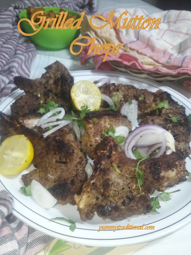 Grilled Mutton Chops Recipe - Yummy Traditional