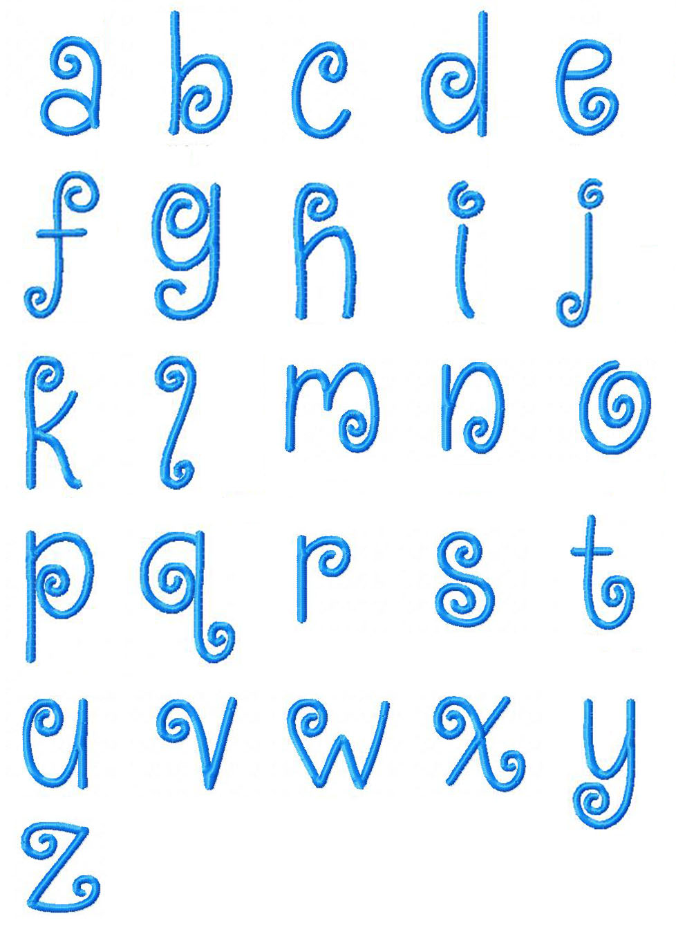 Fancy Letter Lowercase A Designs - Birthday Letter