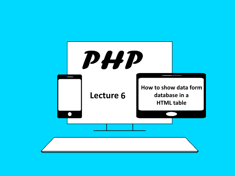 How To Show Data From The Database In An Html Table Lecture 6