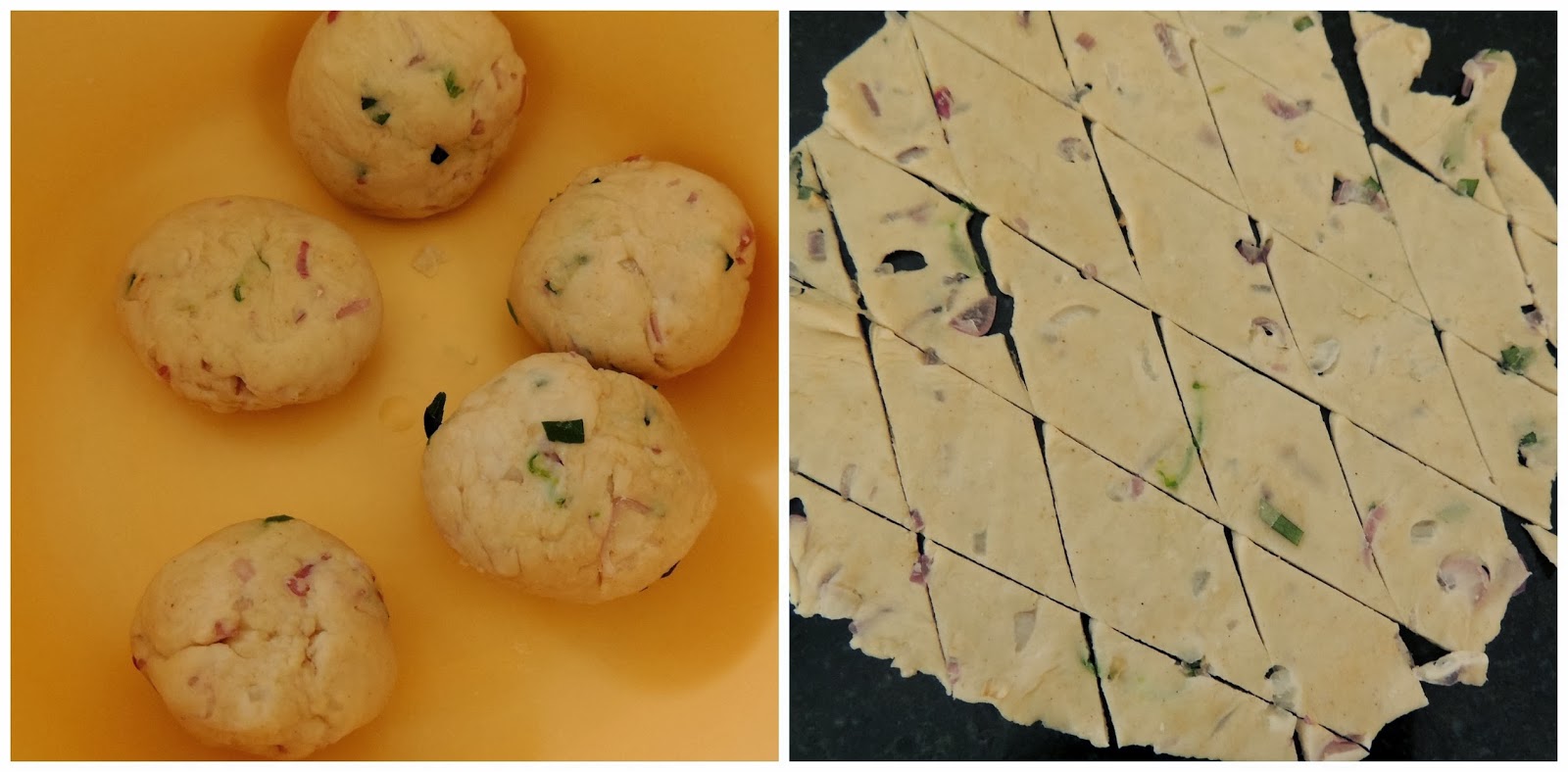 ViJo's Kitchen Corner: Ottu Pakoda/Diamond Pakoda/Aaram Number