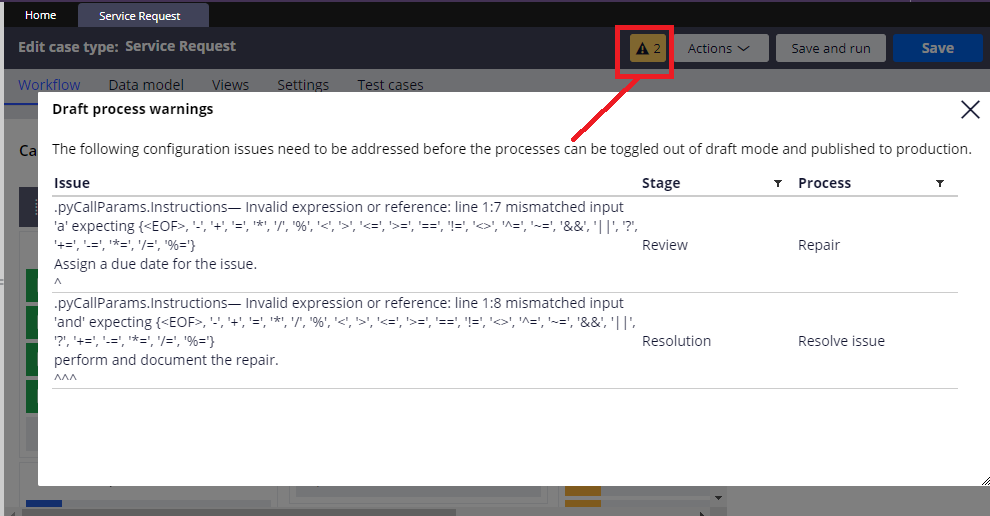 Pega automatic draft off mode for processes in case types | Pega Help ...