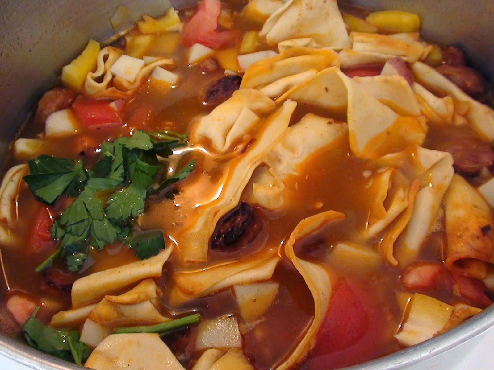 zsuzsa is in the kitchen: HUNGARIAN PASTA SOUP - LEBBENCSLEVES