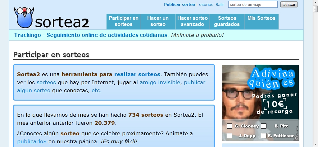 Como ganar dinero por internet: Sortea2 - Sortear de forma imparcial en ...