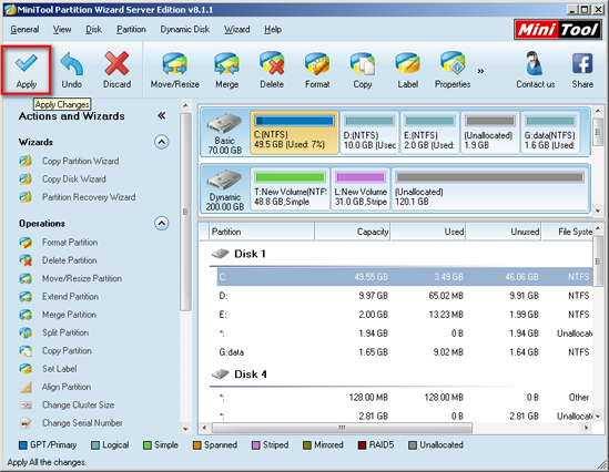 Extend system partition Windows Server 2003