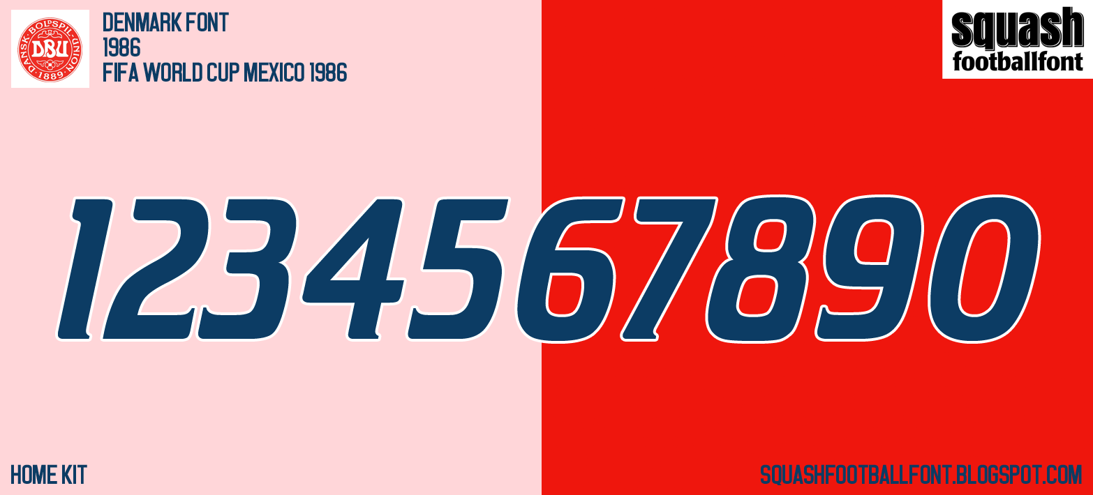 SFF: Denmark World Cup 1986 Font