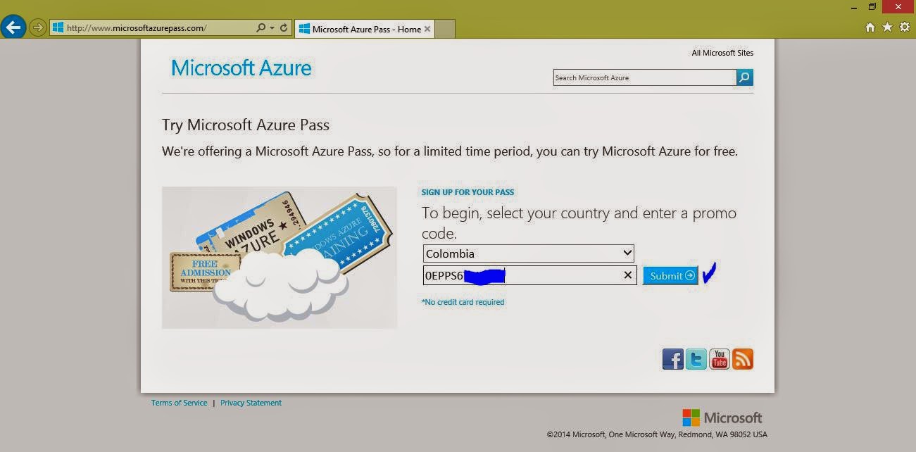 IT Women: Activa tu cuenta Windows Azure Pass, es sencillo :)
