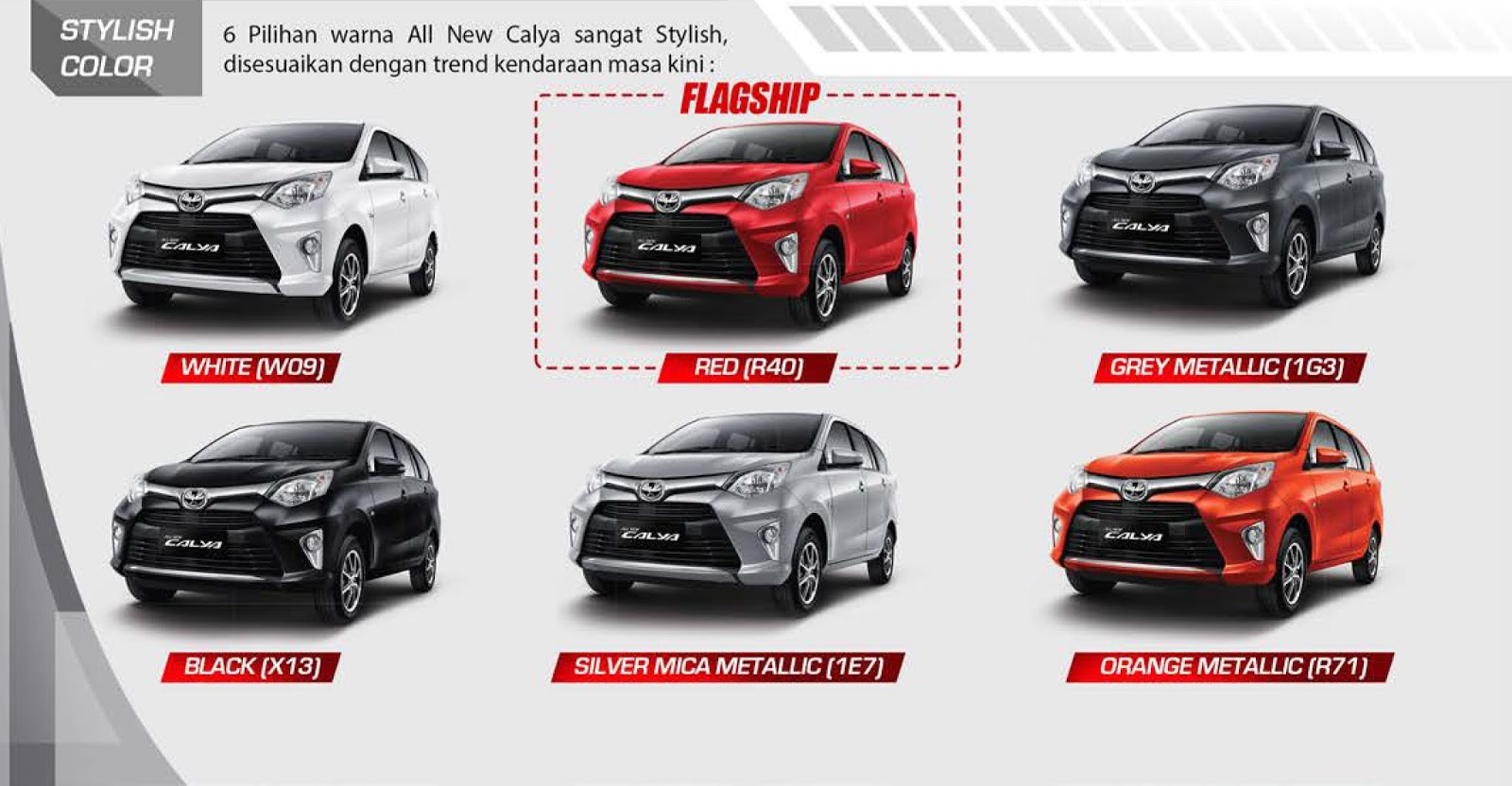 Ada 6 Pilihan warna Toyota Calya - Showroom Toyota Cikarang ~ INFORMASI ...