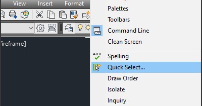 Como utilizar a ferramenta Quick Select no AutoCad