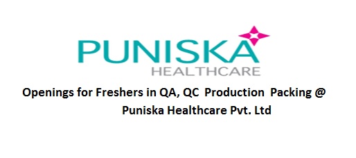 JOB ALERTS HUB: Puniska Healthcare Pvt. Ltd - Urgent Openings for ...