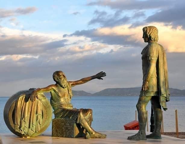 Ο Διογένης ο Κυνικός και ο Μέγας Αλέξανδρος. - KsipnisteRe.com