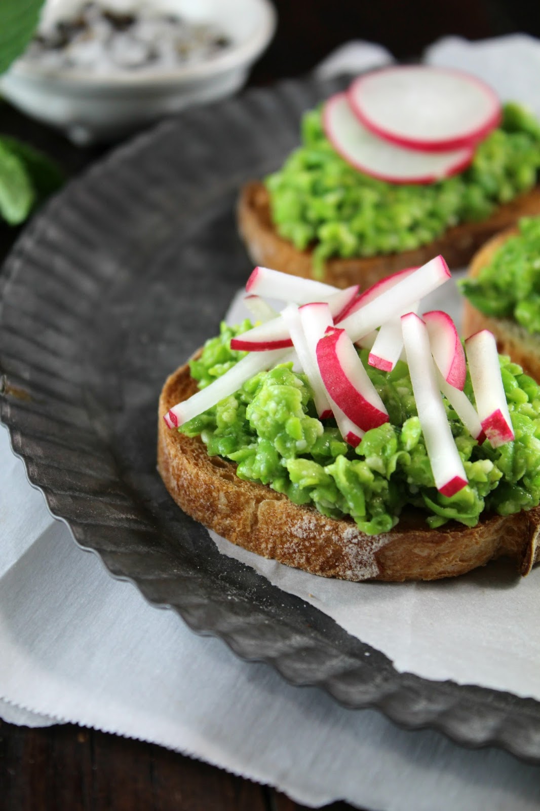 Authentic Suburban Gourmet: English Pea, Mint, Parmesan and Radish ...