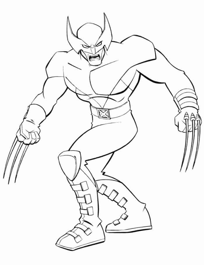 Printable Wolverine Coloring Pages - Yuk Sebar