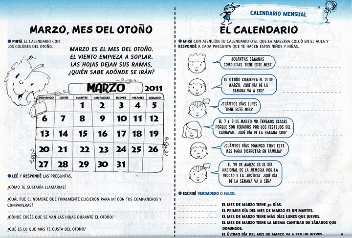 Mi Escuela Divertida: Cuaderno de Actividades Primera Etapa "Marzo"