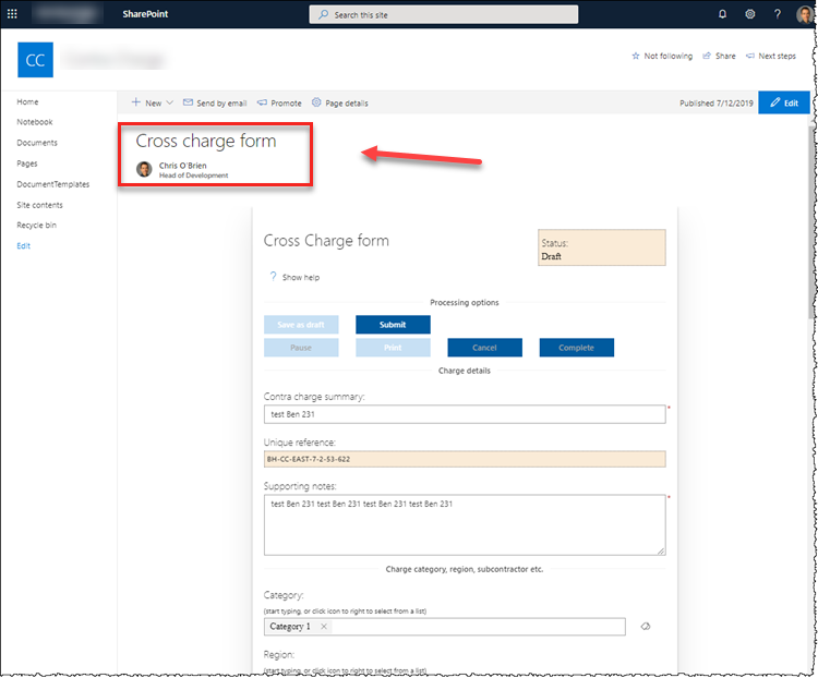 Chris O Brien Office 365 Dev Tips For Building A Custom Spfx Form