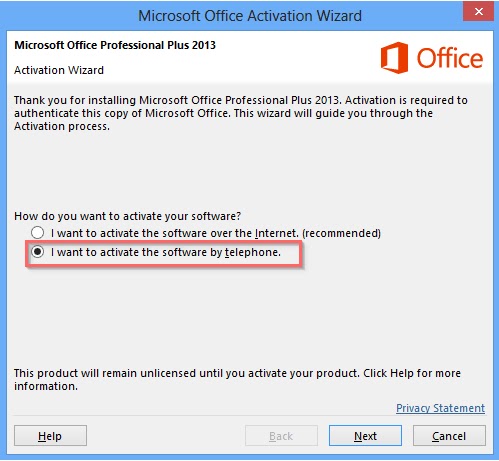 Office 2013 Activation ~ Certificate Letter