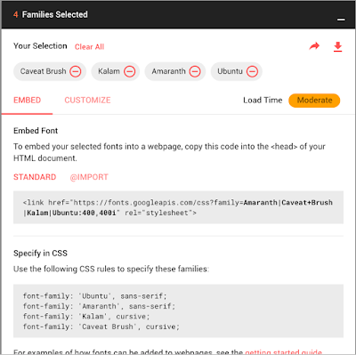How to use custom fonts in blogger ~ Sublimeholic: My Wander Bubble