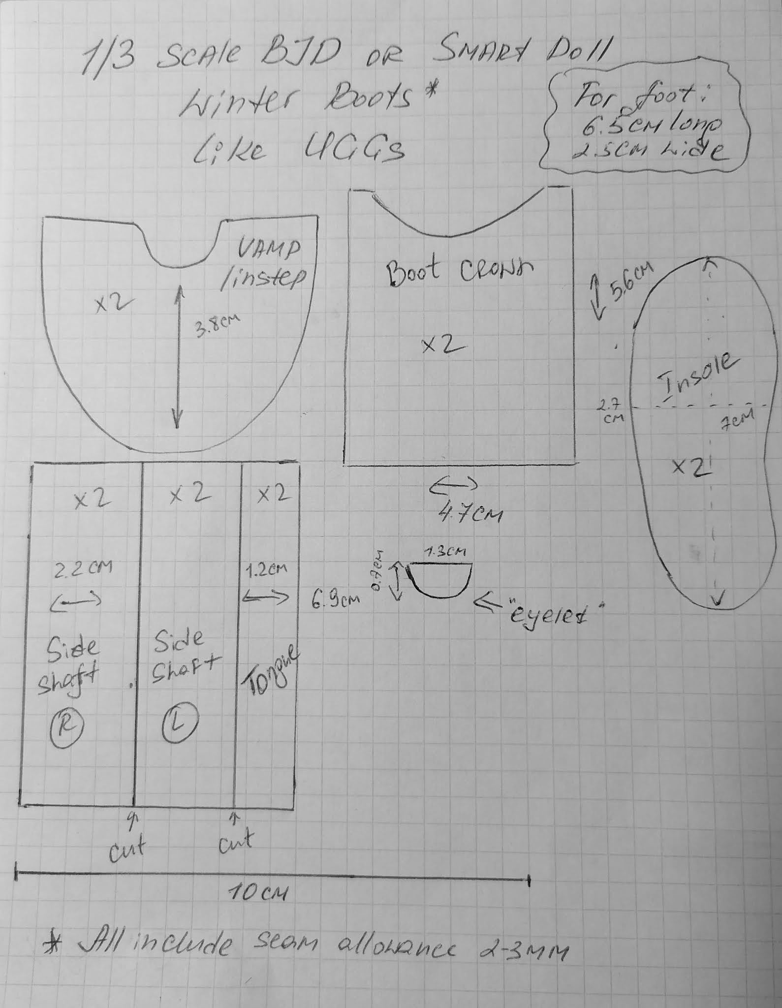 Cute spooky sweet miniatures and BJD dolls: Making winter boots for BJD ...