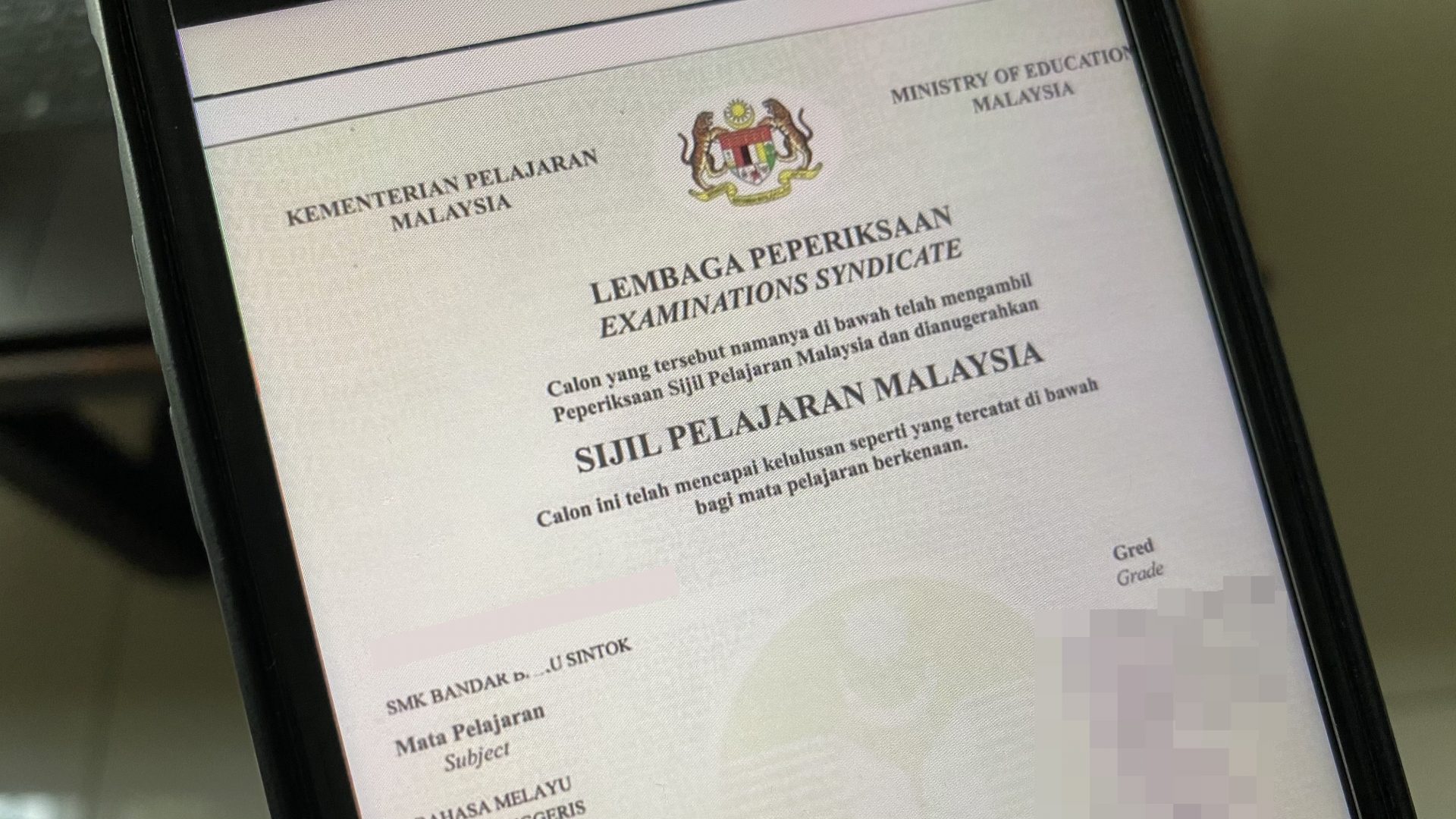 Panduan Untuk Mohon Semula Salinan Sijil SPM, PMR Hilang, Rosak Secara ...