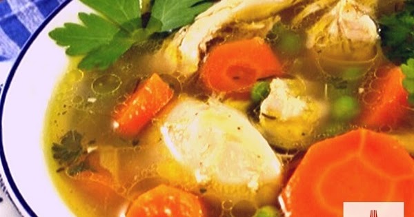 Sopa de pollo a la criolla - Comida cubana