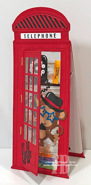 StampOwl's Studio: Phone Booth Slimline Card