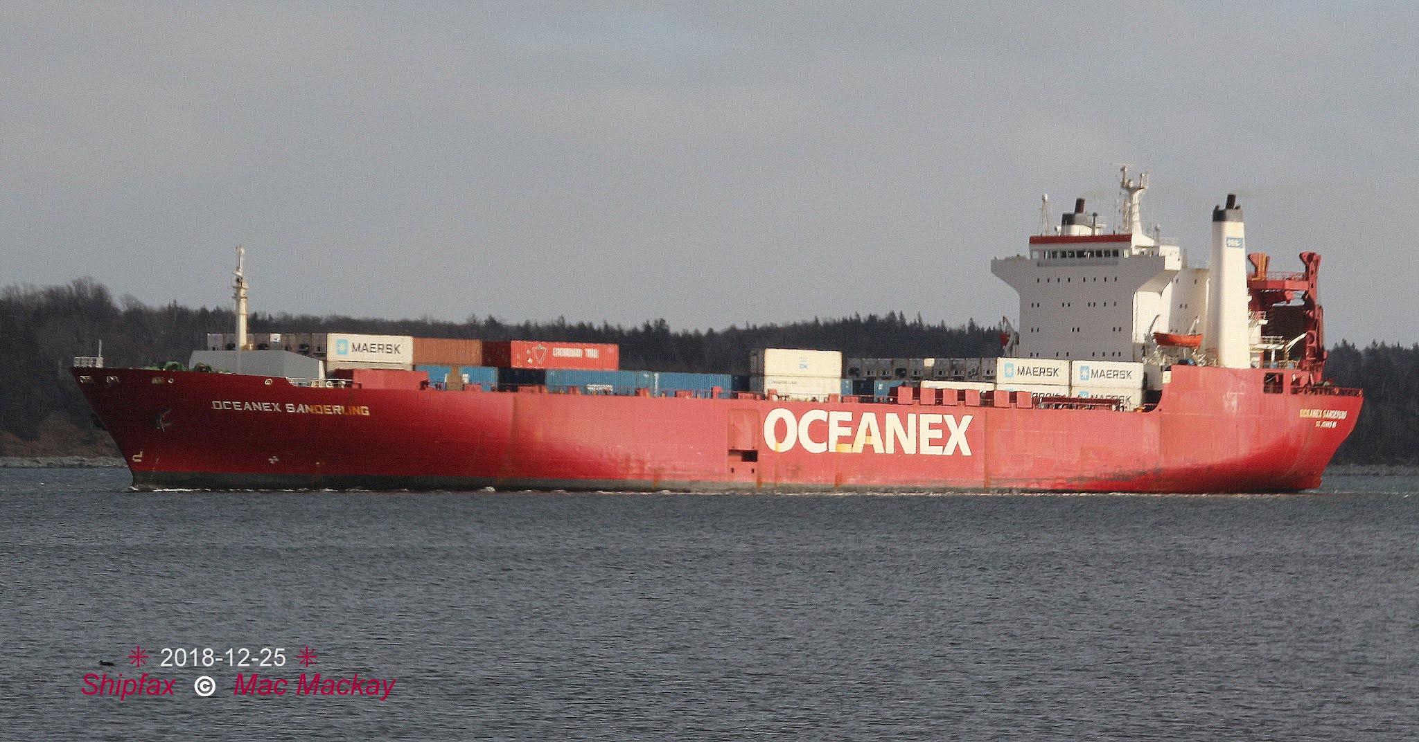Shipfax: Oceanex Sanderling - extra trip
