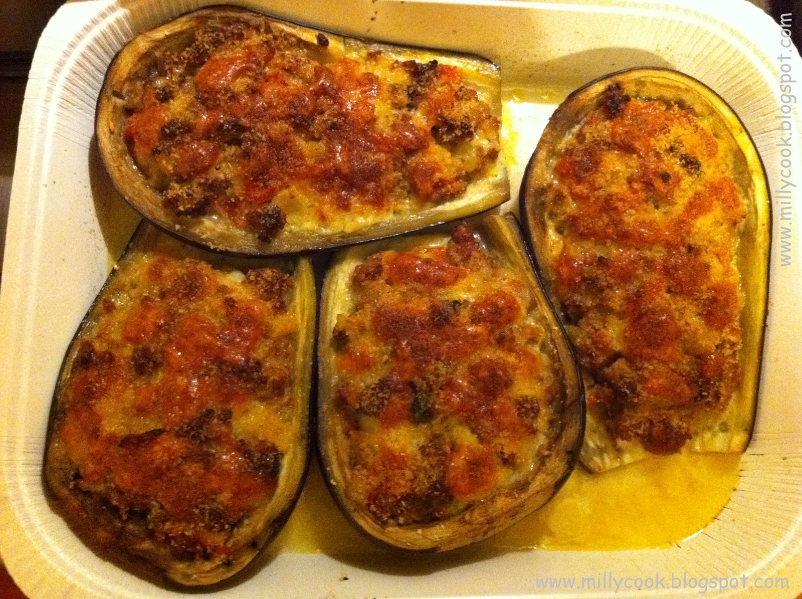 Milly's Cook: Melanzane ripiene di carne