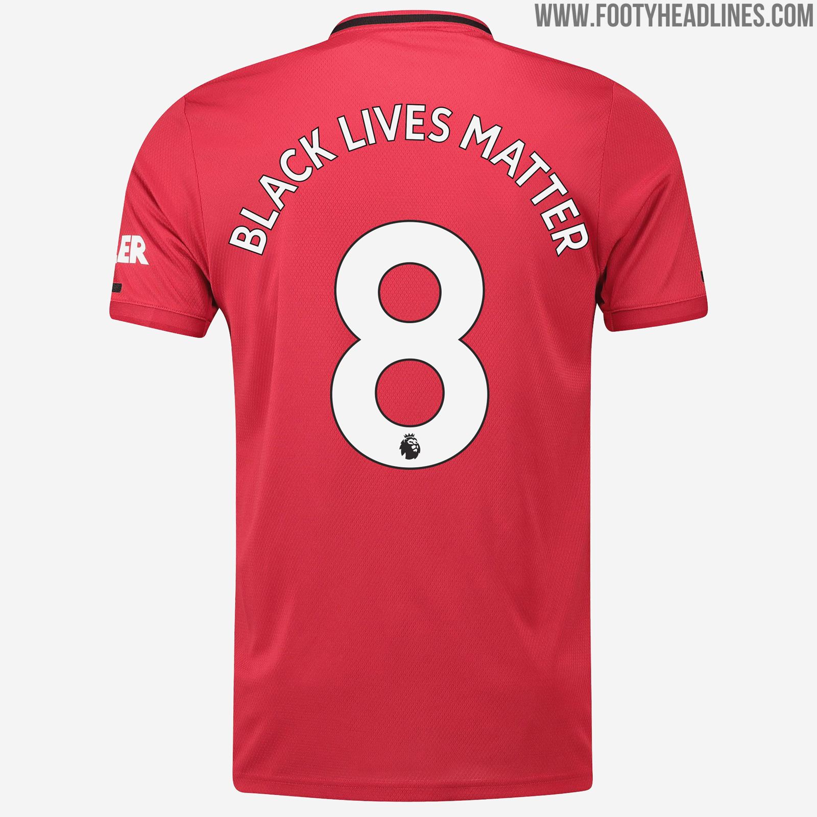 No BLM & NHS Badges: Manchester United 'Black Lives Matter' Kit ...