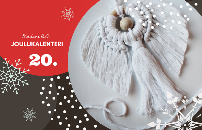 Madam B.C.: 20. luukku: Makramee-enkeli (+ohje)