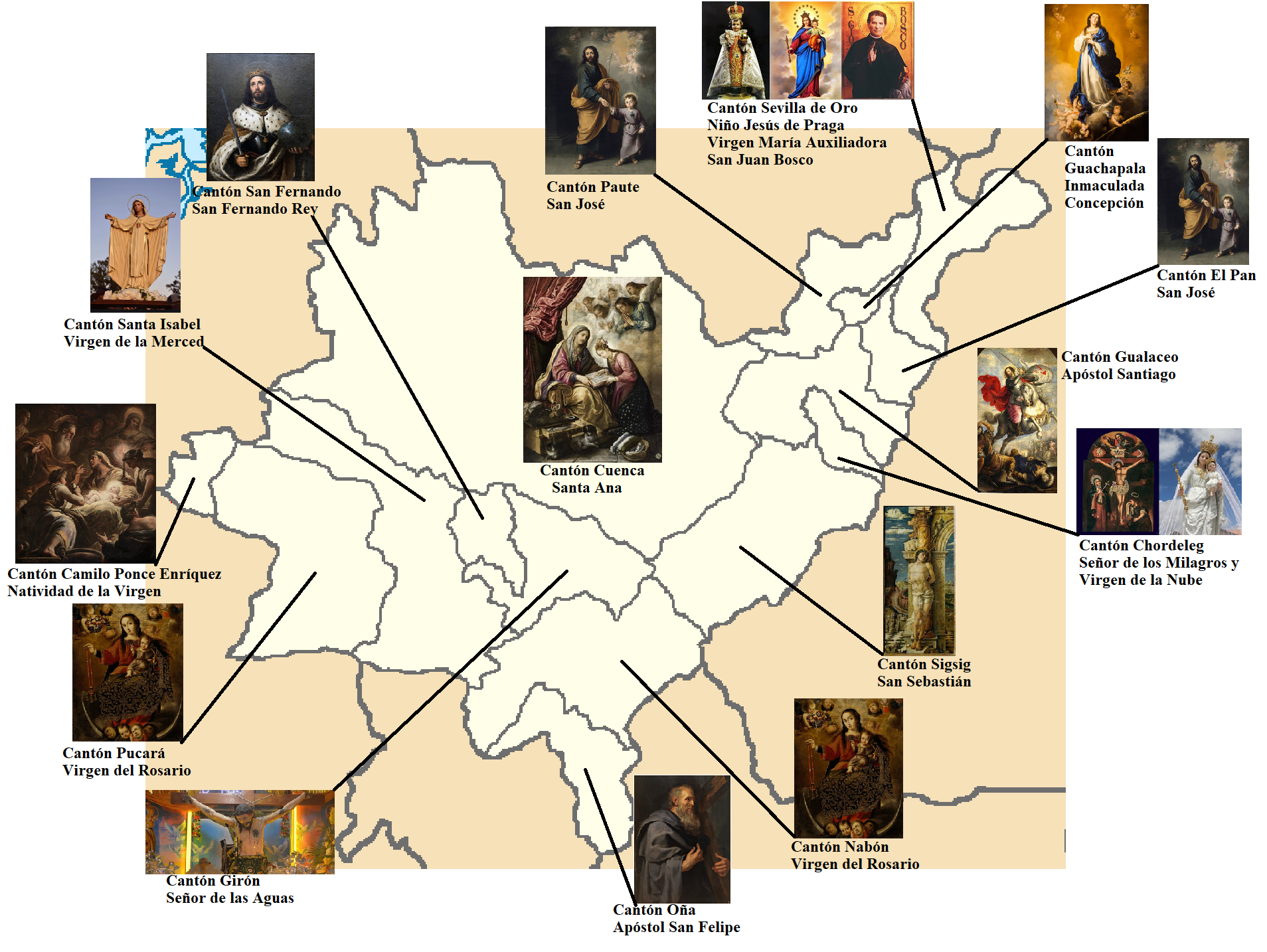 Cantones ecuatorianos: Azuay