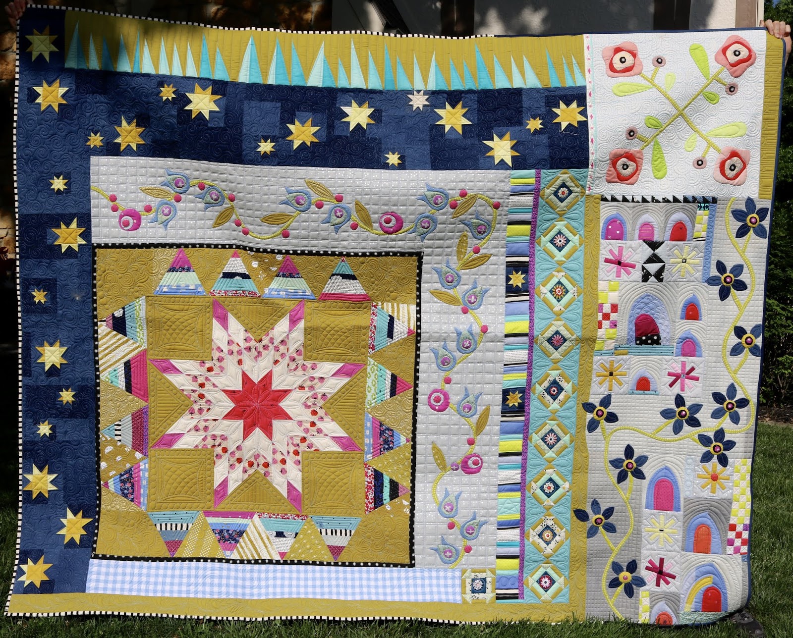 TIA CURTIS QUILTS: My Block Of Every Other Month Quilt is finished!