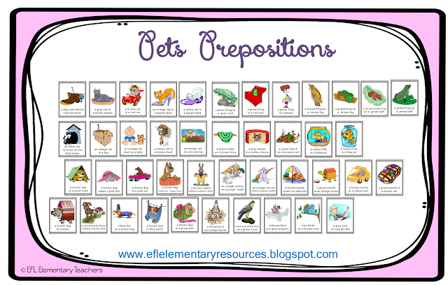 EFL Elementary Teachers: Pet theme for Elementary Language Learners