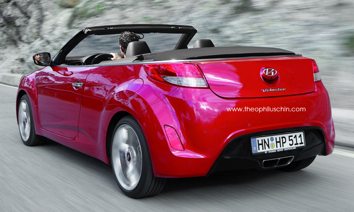 Render mostra como seria o Hyundai Veloster conversível