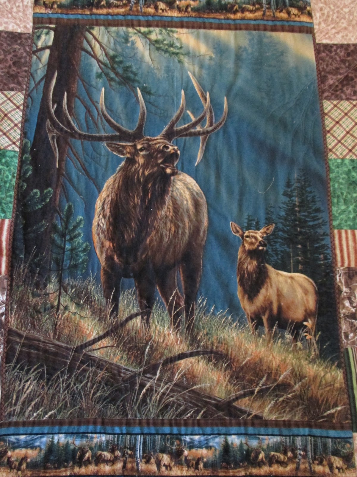 Colleen's Quilting Journey: Elk Quilt for Scott