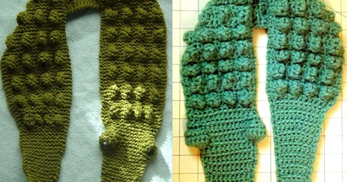 Beautiful Skills - Crochet Knitting Quilting : Kids Gator Scarf - Free ...
