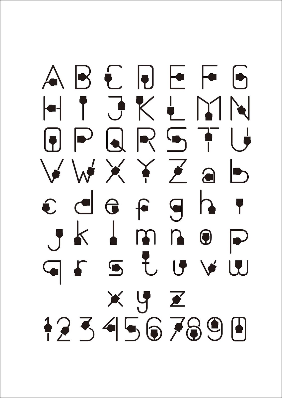 My Own Handmade Fontface Myportofolio