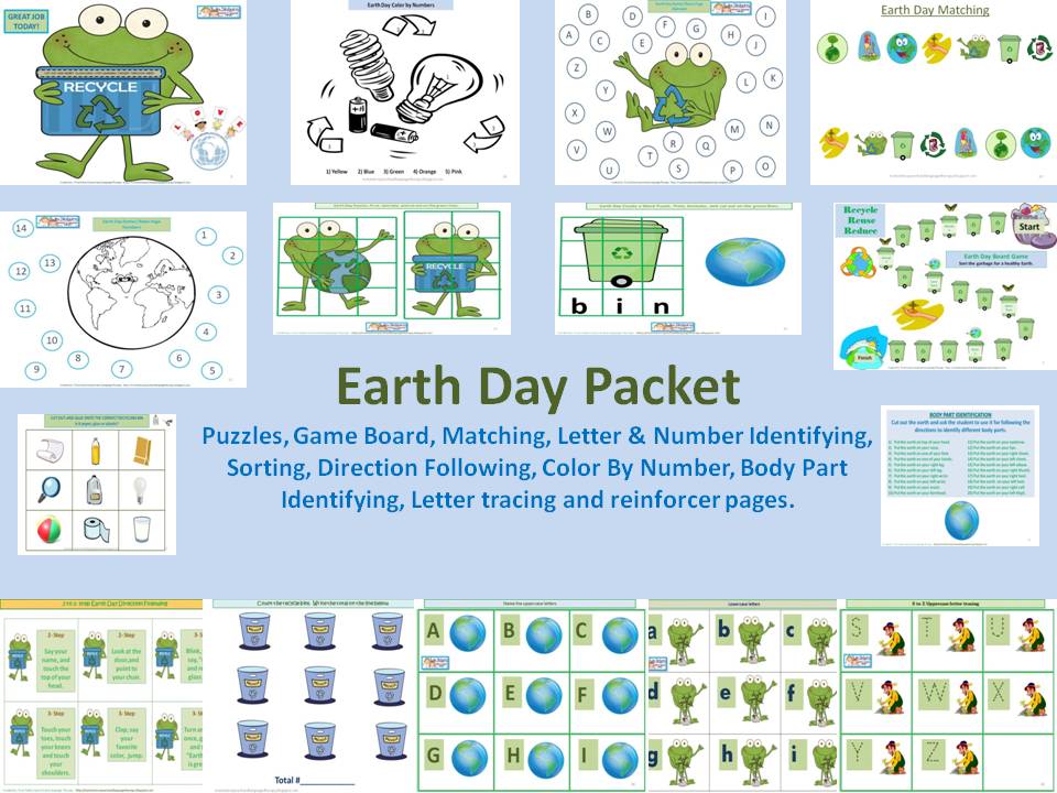 Twin Speech, Language & Literacy LLC: Free Earth Day Pages + An Earth ...