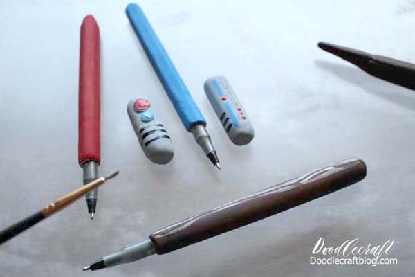Lightsaber Magic Wand Pens with EasySculpt Resin Clay