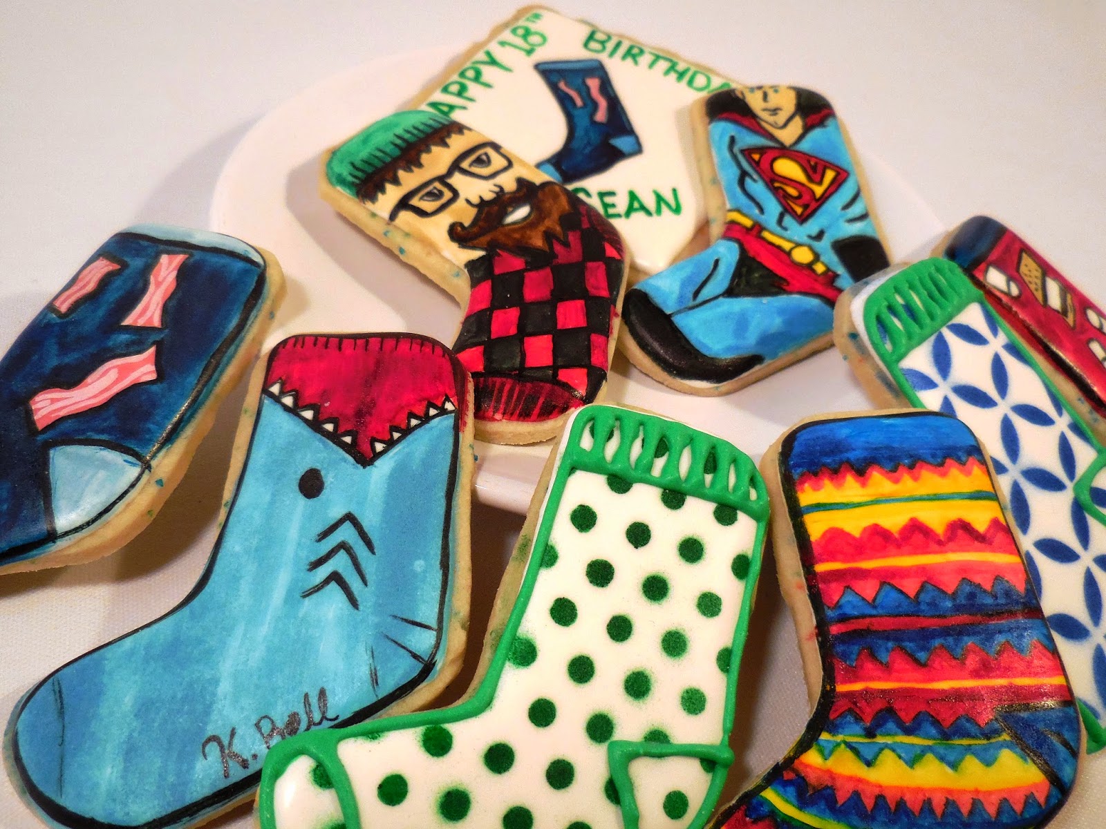 Something Sweet: Funky Sock Cookies