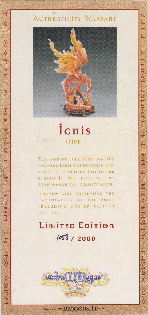 Toys and Stuff: Dragonsite.com #AB20015 Ignis (Fire)